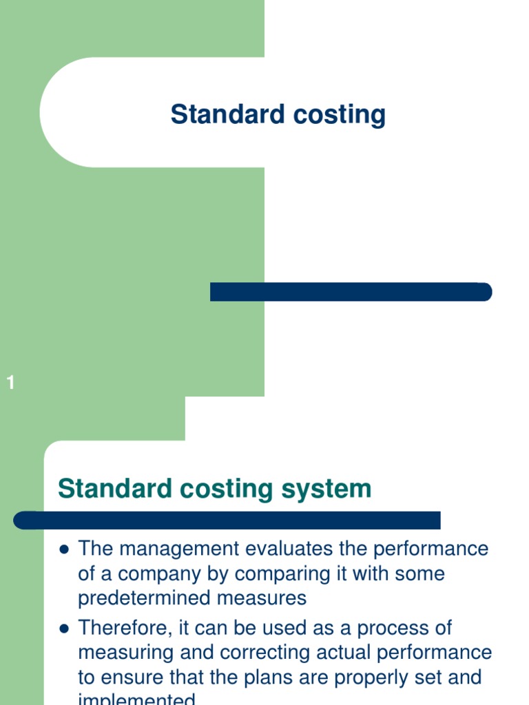 Standard Costing | PDF | Profit (Accounting) | Labour Economics