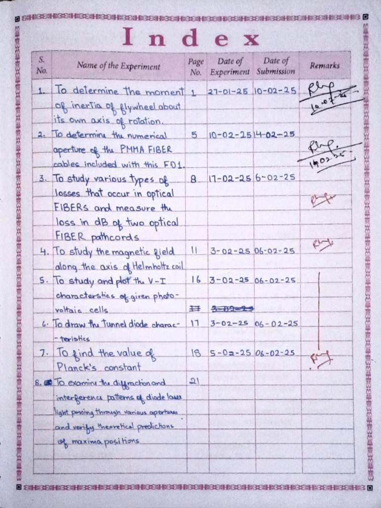 Physics Practical File | PDF