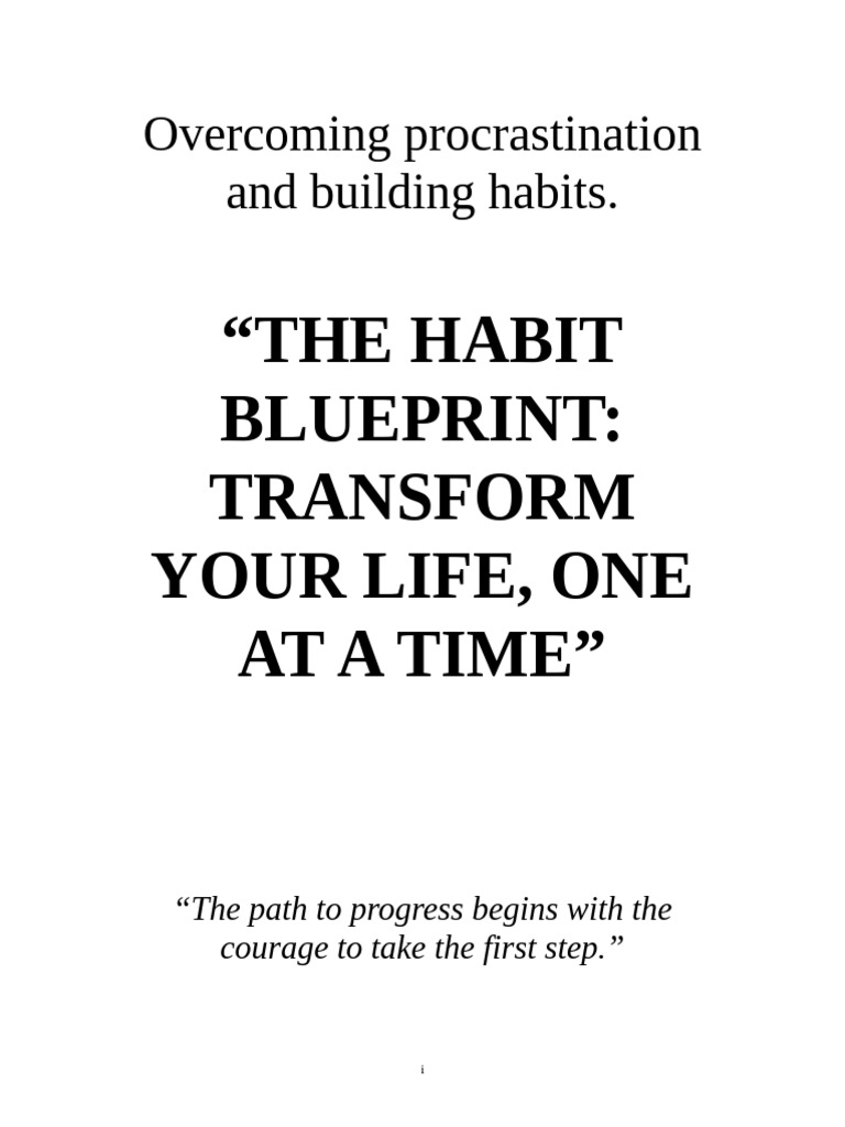 Overcoming Procrastination: Habit Strategies | PDF | Habits ...