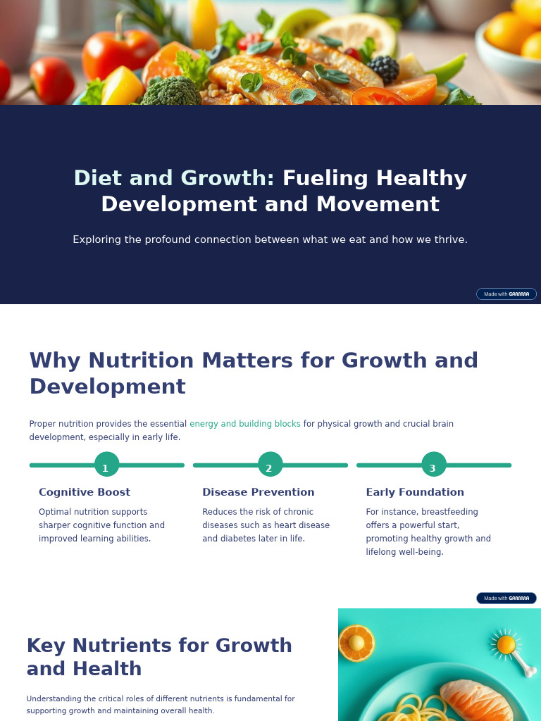 Diet and Growth Fueling Healthy Development and Movement | PDF ...