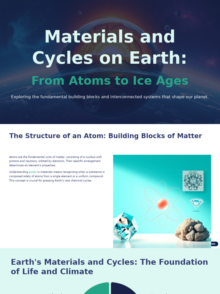 Earth's Materials and Climate Cycles | PDF | Ice Age | Earth