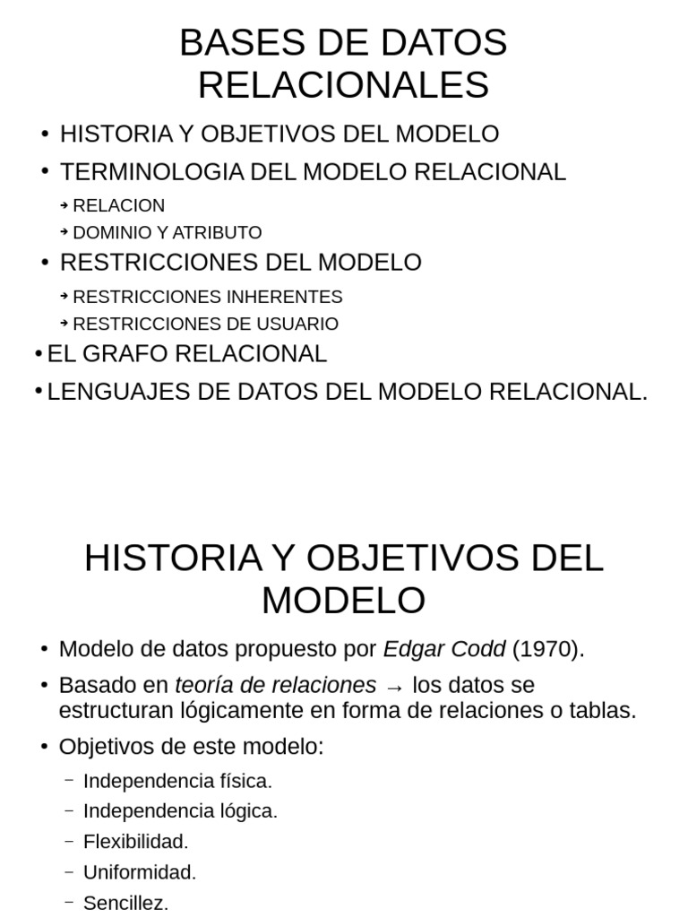 Tema 3 BDRelacionales | PDF | SQL | Base de datos relacional