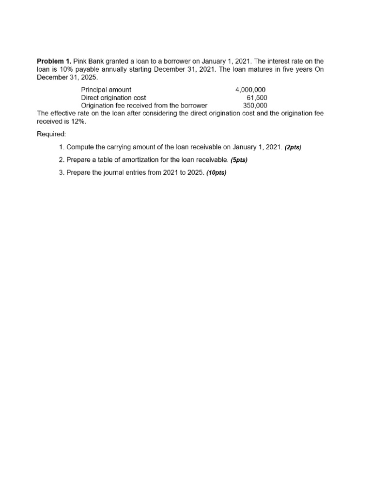 Loan Amortization and Journal Entries | PDF | Interest | Loans