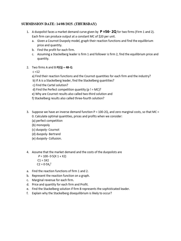 ADV. Micro Assignment | PDF