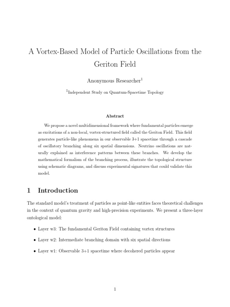Vortex 01 | PDF | Elementary Particle | Physics