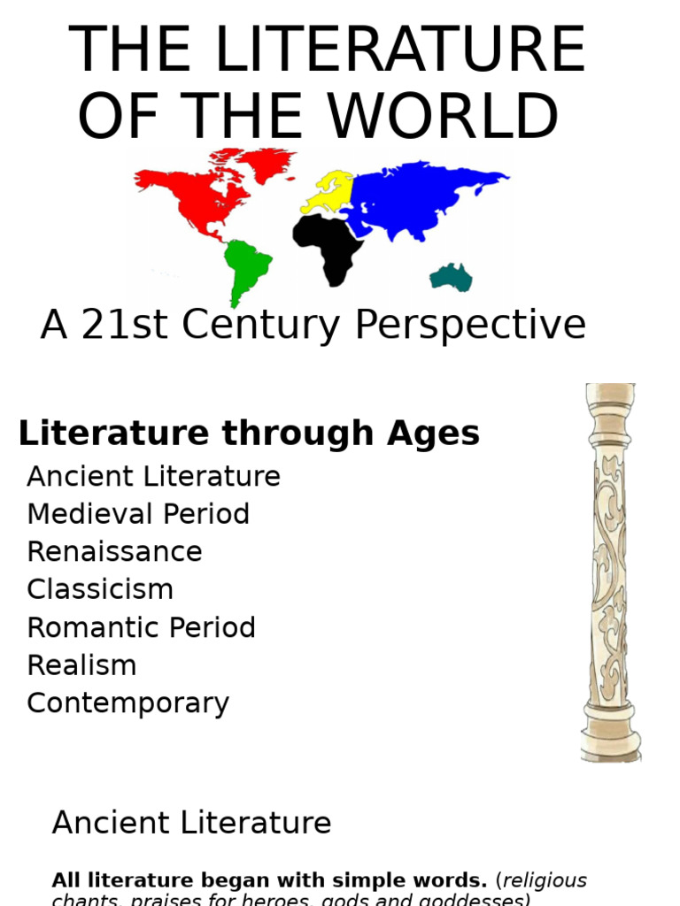 Evolution of Global Literature Trends | PDF | Romanticism | Poetry