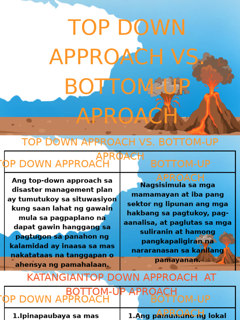 Top Down Approach vs. Bottom-Up Aproach | PDF