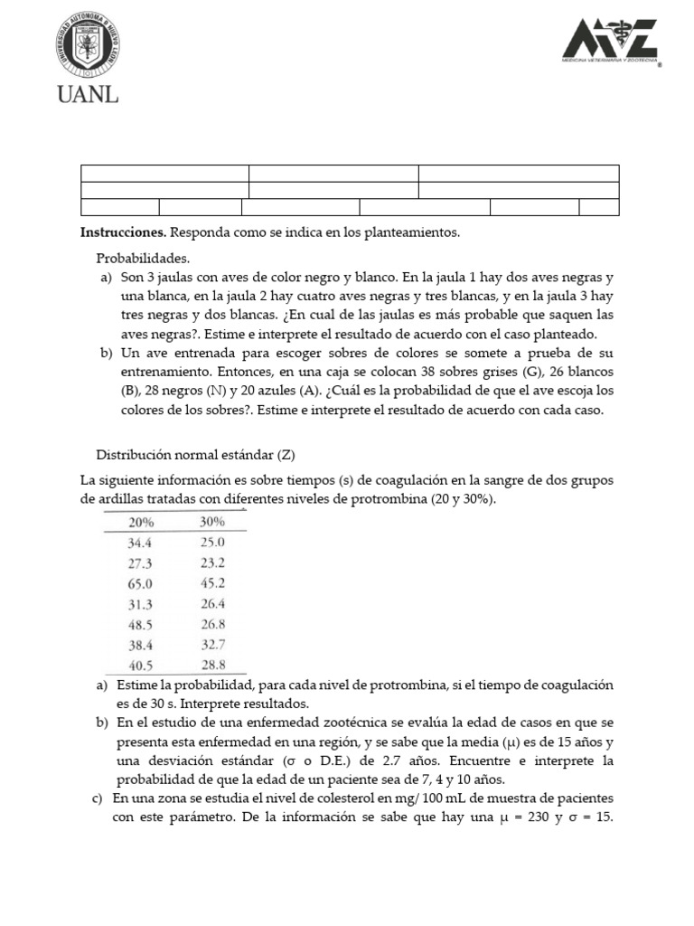 Lab-Prob 2-Probabilidad, Distribución Normal, Binomial (Bernoulli) y Poisson | PDF ...