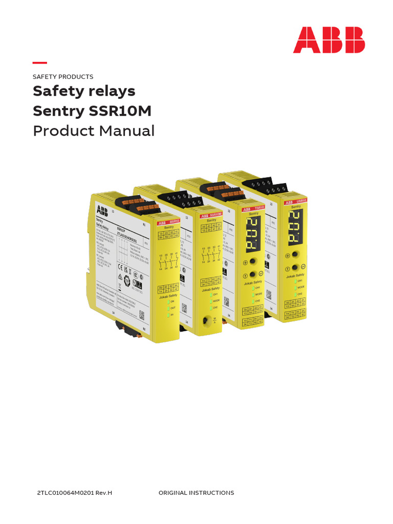 Sentry SSR10M Product Manual (En) RevH 2TLC010064M0201 | PDF | Relay ...