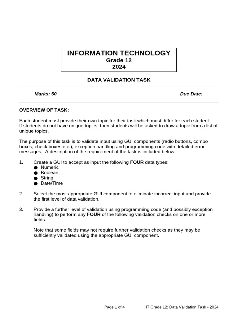 Data Validation Task 2024 | PDF | Data Type | String (Computer Science)
