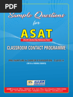 HTTPSWWW - Allen.ac - Inasat Sample PapersSample Paper ASAT X PDF | PDF ...