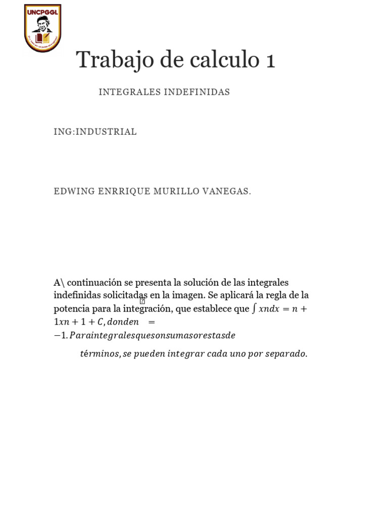 Tarea de Calculo | PDF