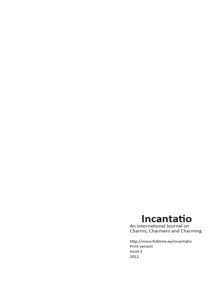 Αρθρο Σε Περιοδικο-Incantatio 2 | PDF | Word | Rhythm