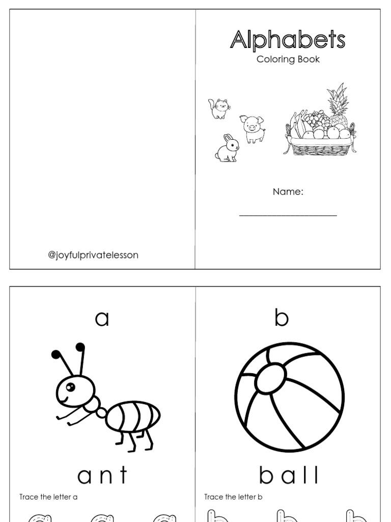 Alphabet Coloring Book PDF | PDF