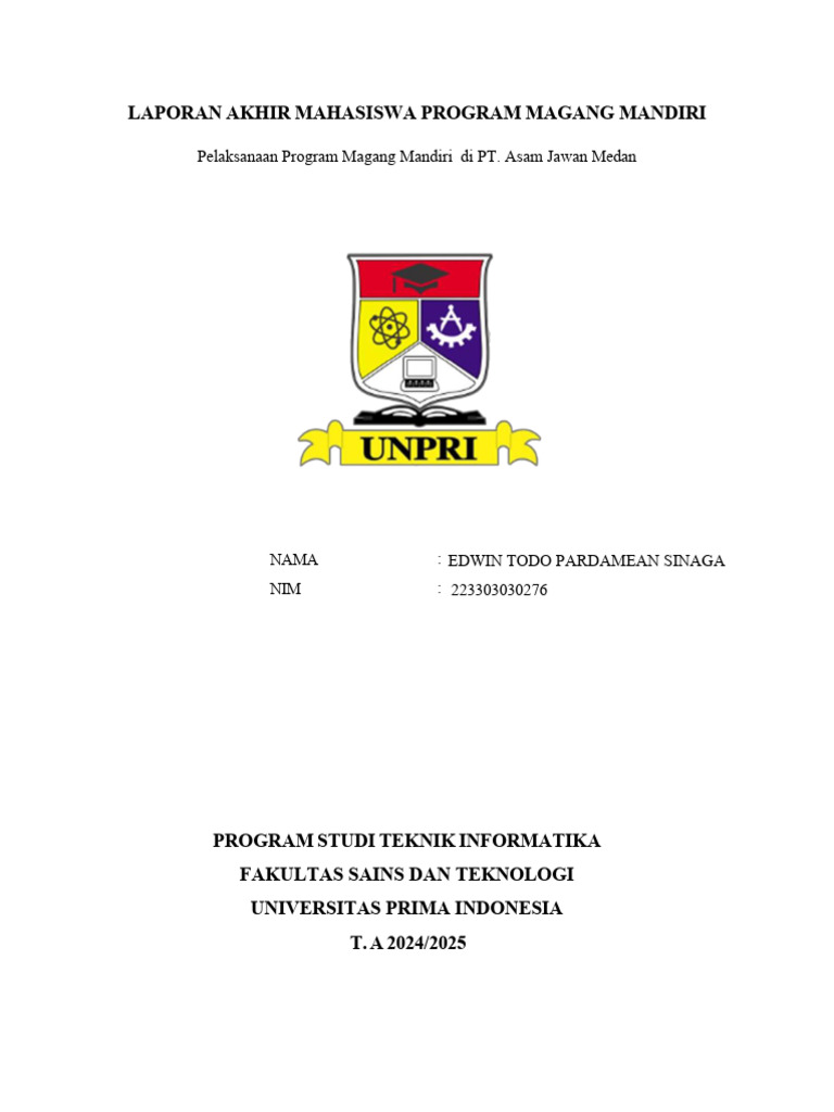Laporan Akhir Peserta Magang Mandiri | PDF