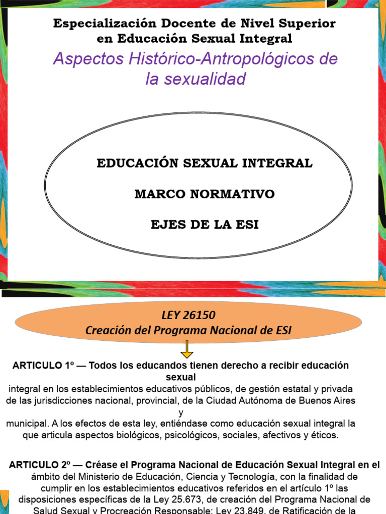 Ejes - Conceptuales - de - La - ESI - 2023. - ASPECTOS. - PPT | PDF | Educación sexual | Género