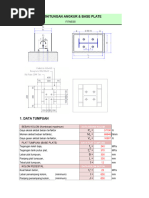 Perhitungan Base Plate Dan Angkur | PDF