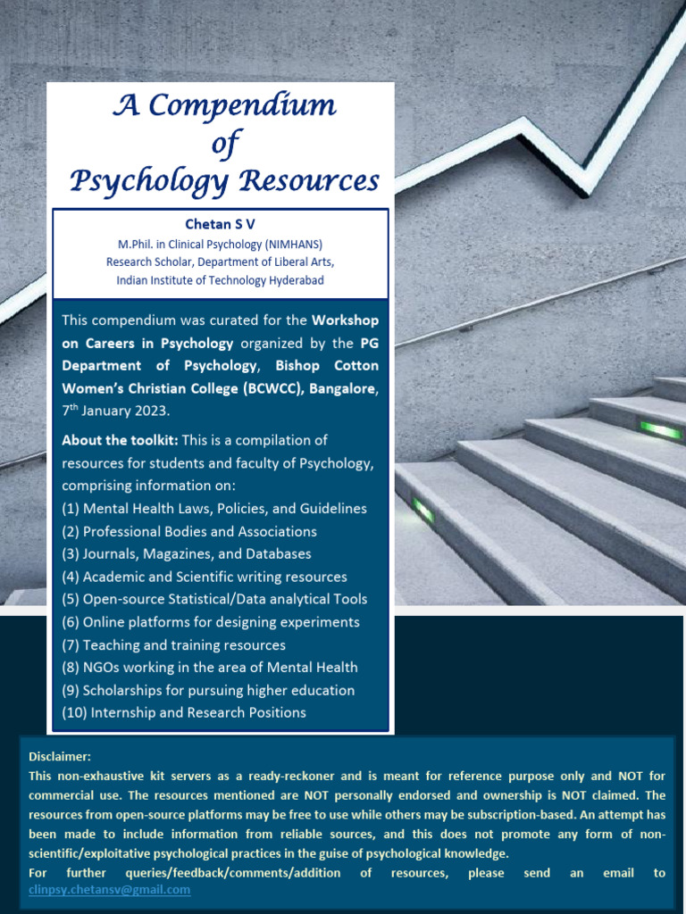 Psychology Resource Toolkit Overview | PDF | Psychology | Psychologist
