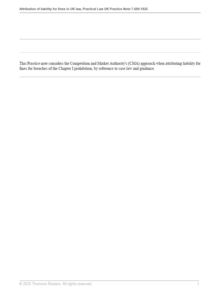 2 - Attribution of Liability For Fines in UK Law | PDF | Subsidiary ...