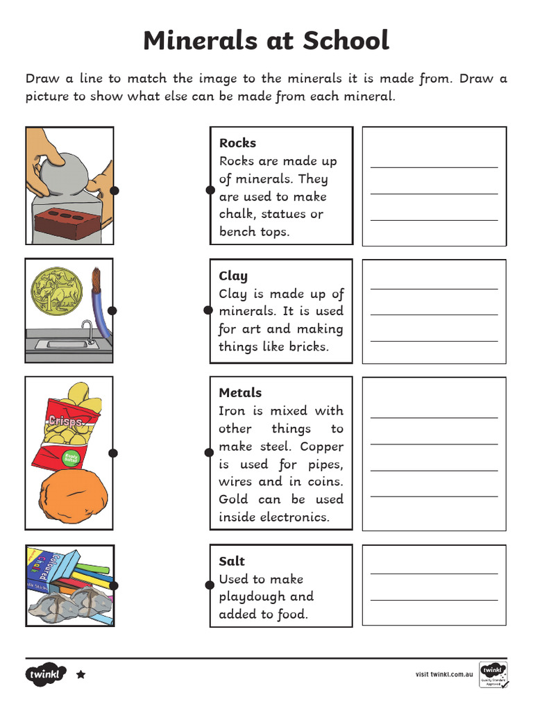 School Minerals and Their Uses | PDF | Minerals | Gold