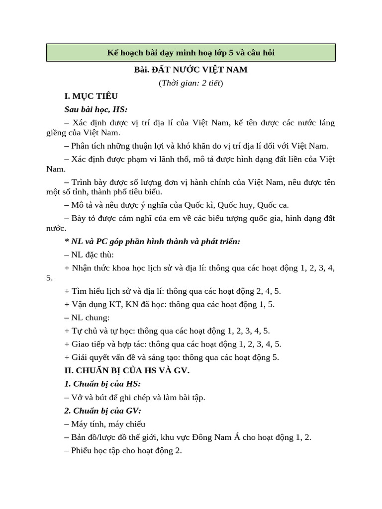 G5 Sử Địa KHBD | PDF