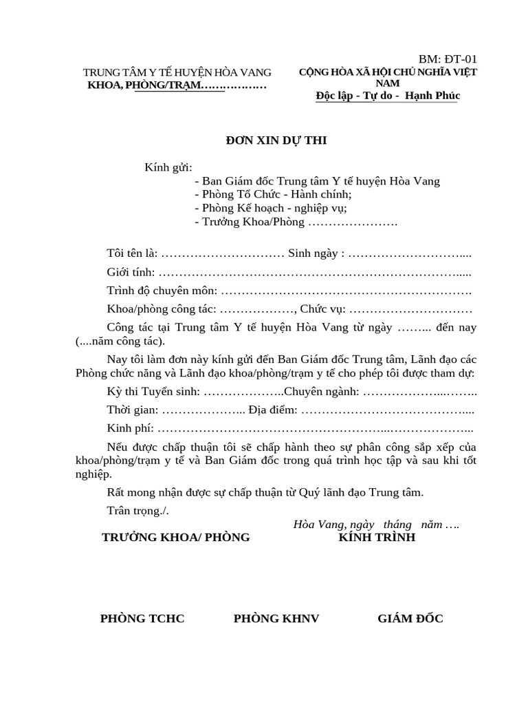 Bieu Mau Dao Tao | PDF