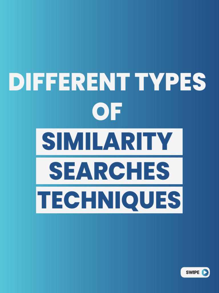 Types of Similarity Search Techniques | PDF | Euclidean Vector ...