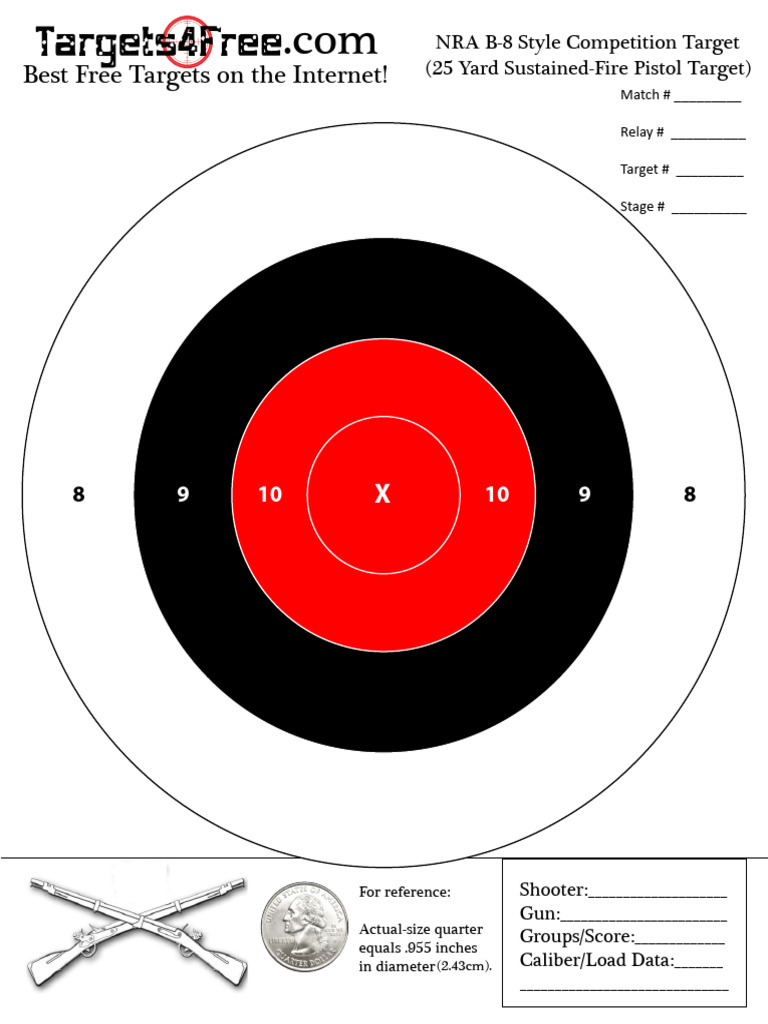 NRA B-8 Competition Target PDF | PDF