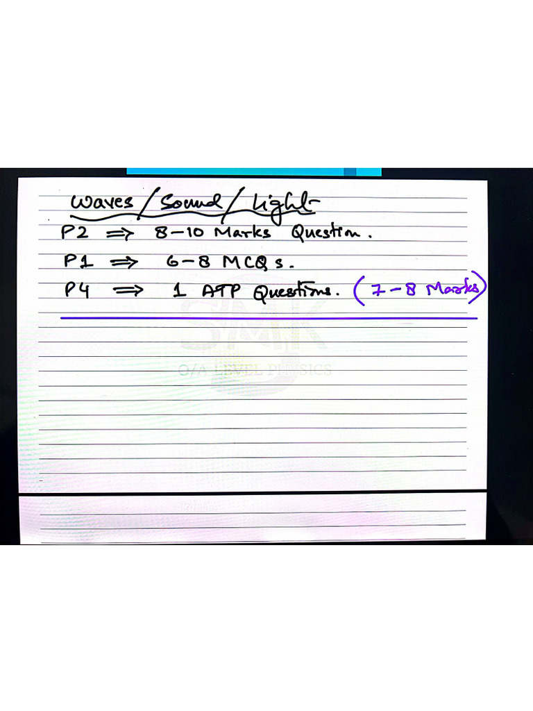 Waves Light. Class Notes | PDF
