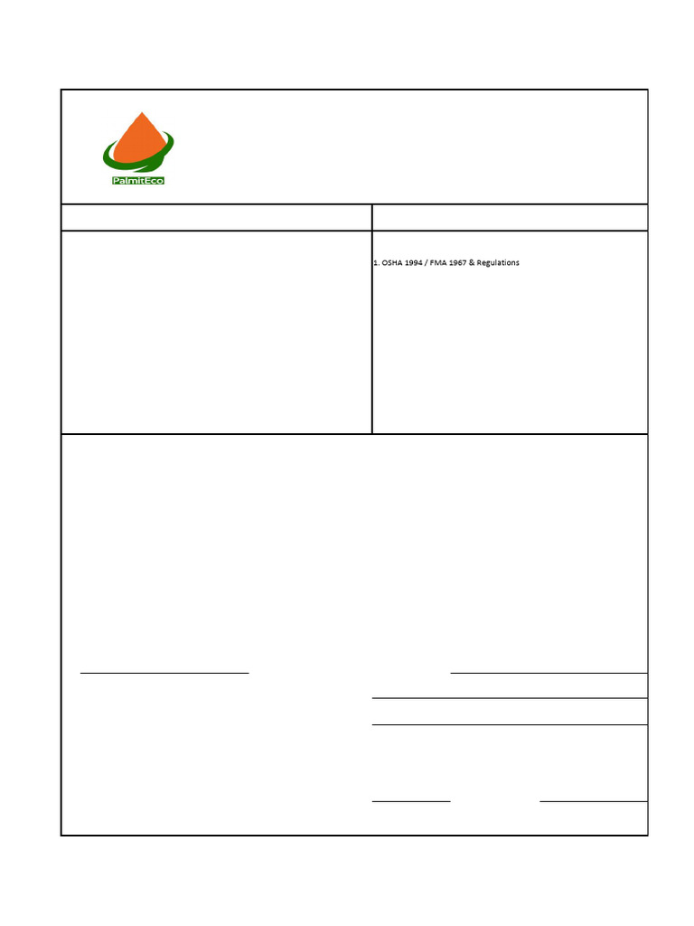 IRA03 PESB Safety Induction Form | PDF