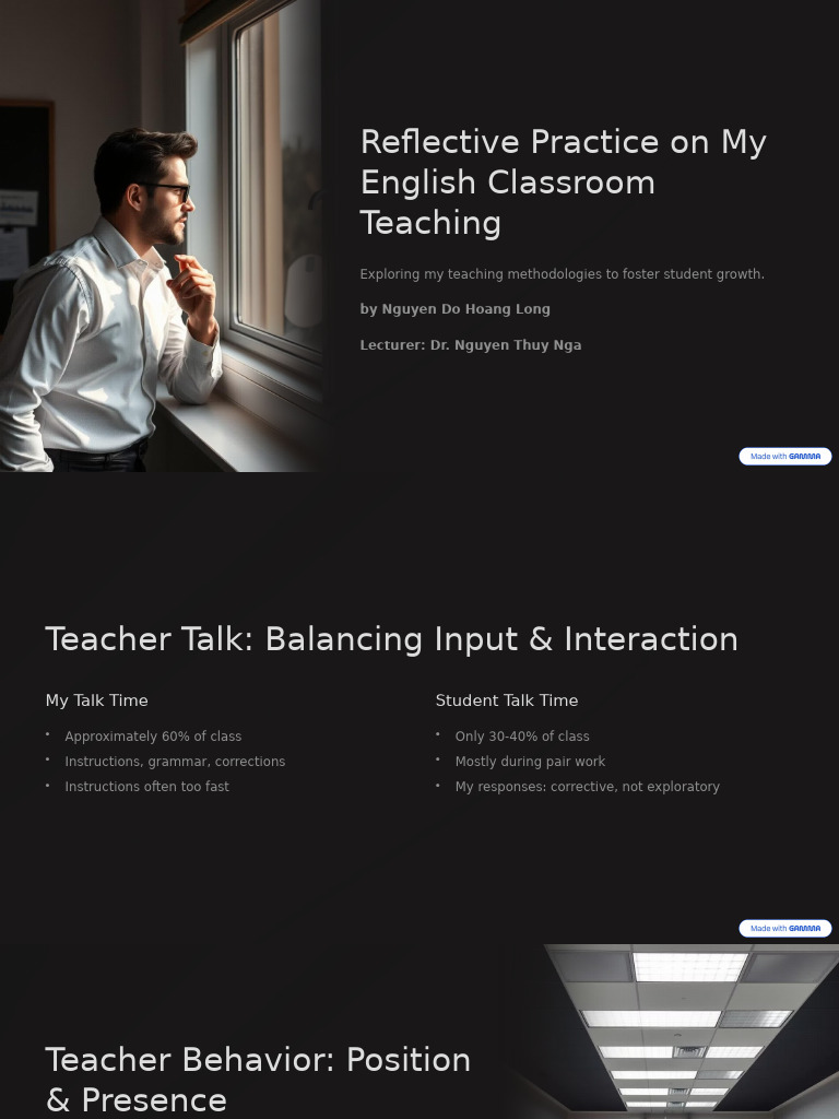Reflective Practice in English Teaching | PDF