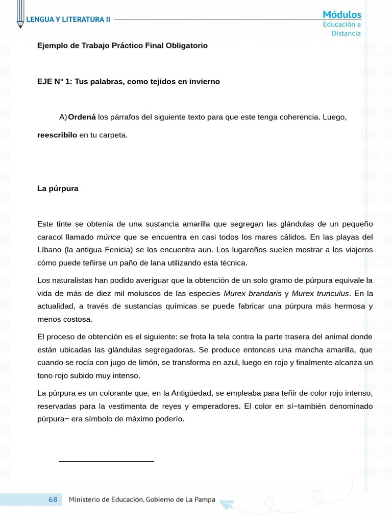 Ultumi Tfo Lengua | PDF | Textiles