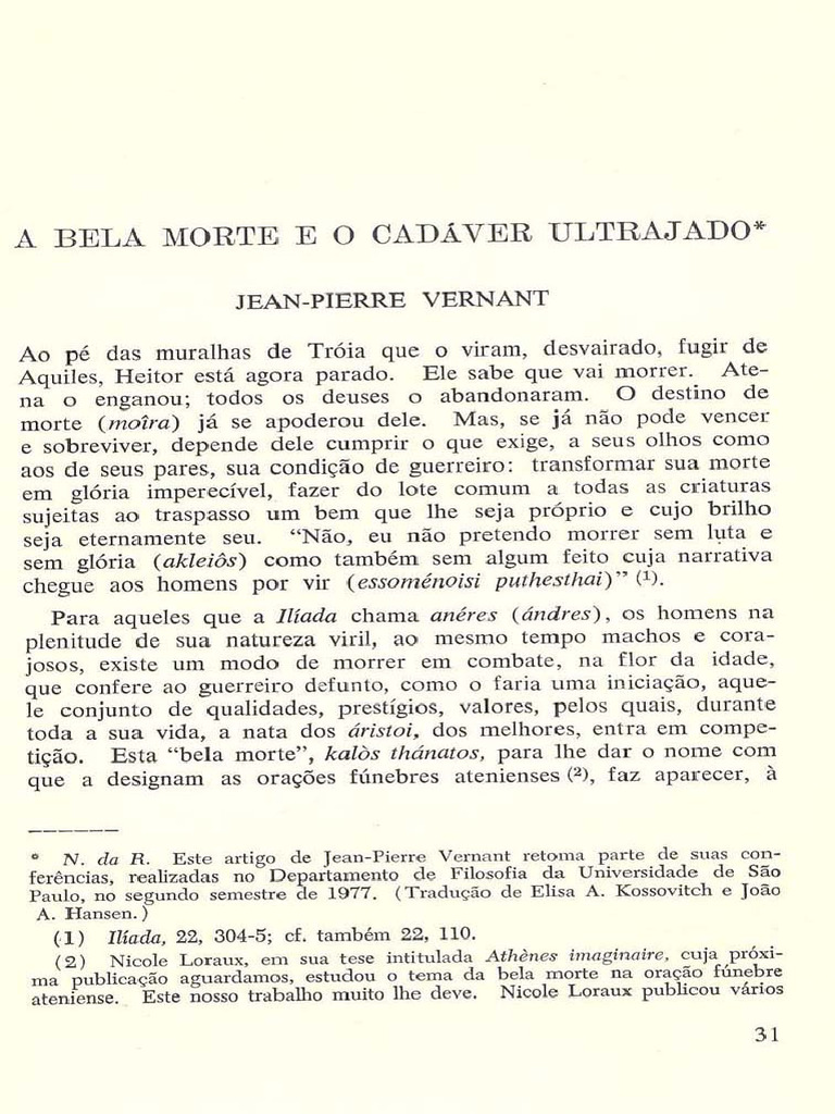 A Bela Morte e o Cadaver Ultrajado Svk599i7ag | PDF