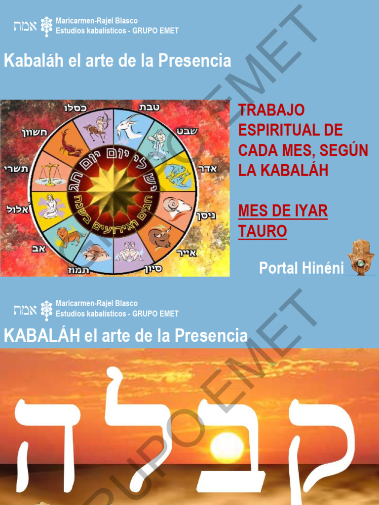 04 Abril Mayo Iyar Tauro2025 | PDF | Pascua | Zohar