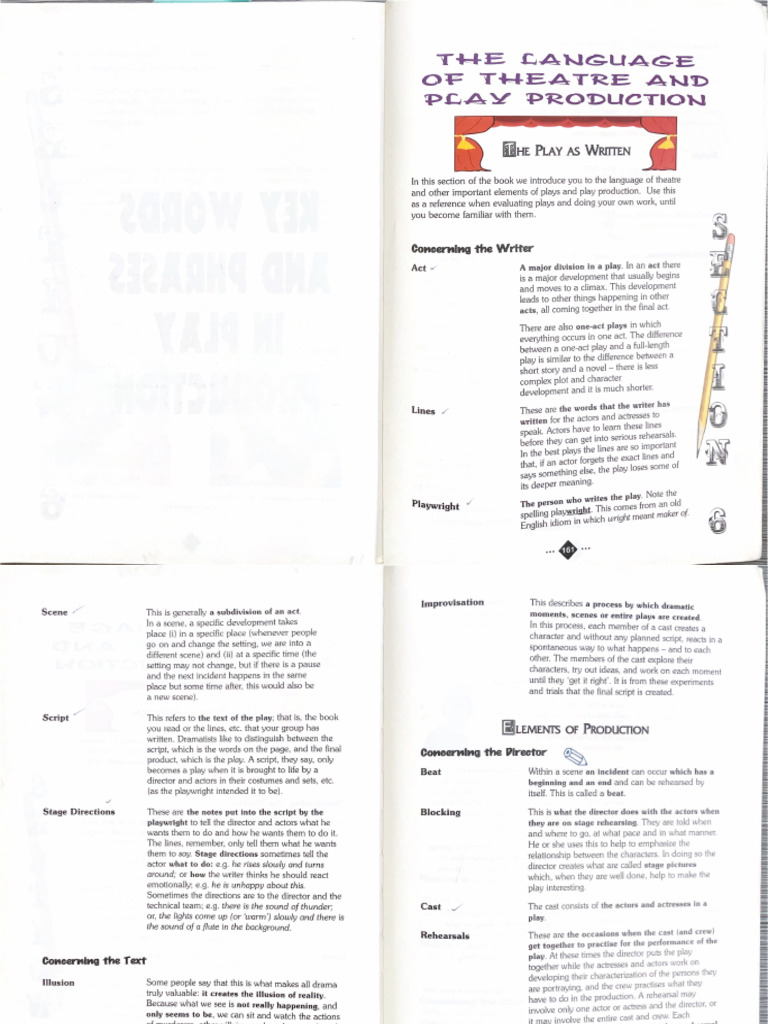 Elements of Drama Notes | PDF