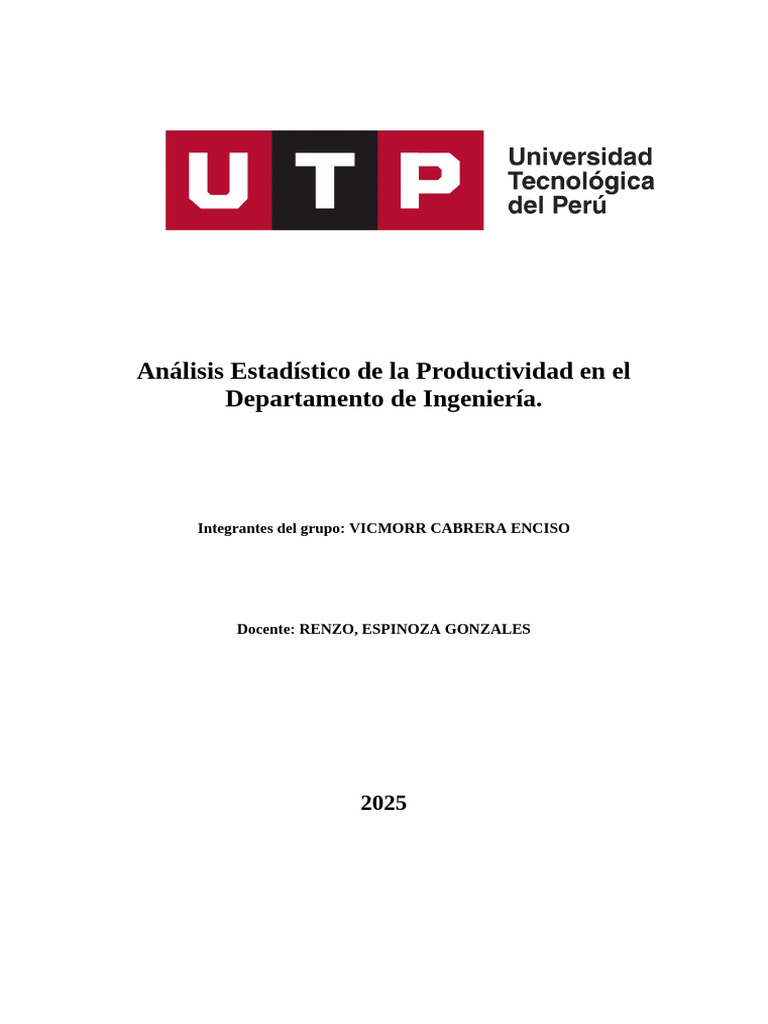 Semana 08 - Tema 02 Tarea - Proyecto Final y Sustentación | PDF | Desviación Estándar | Media