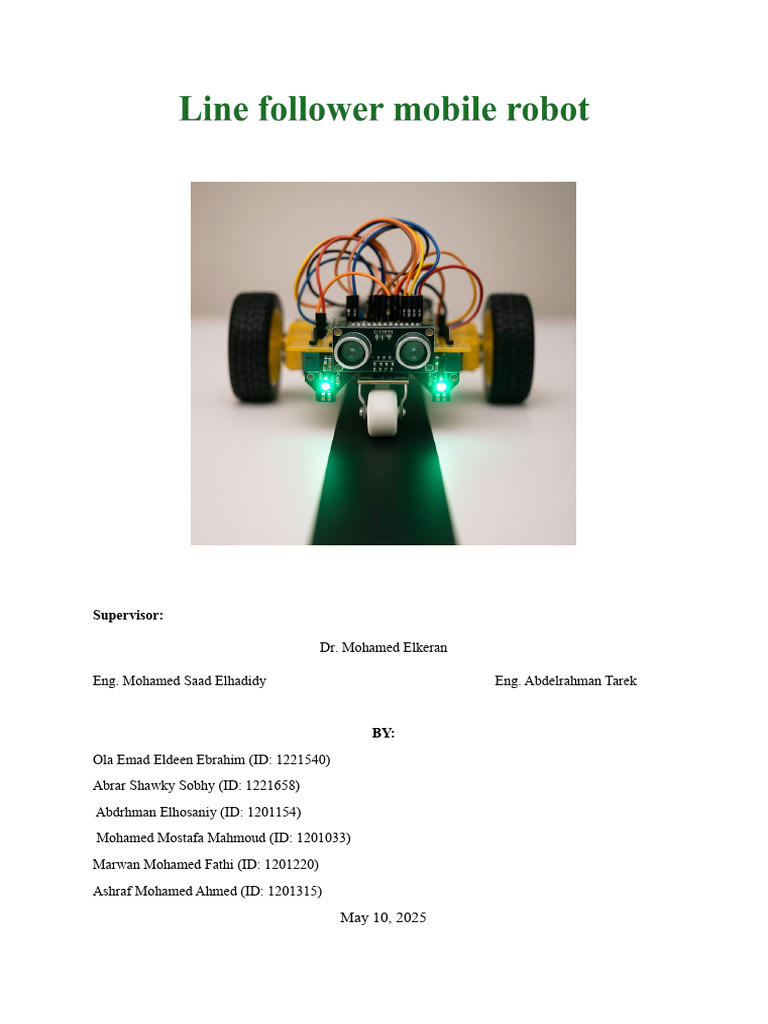 Line Follower Robot Design Project | PDF | Robotics | Robot