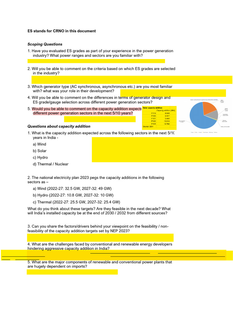 ES Grades in Power Generation Industry | PDF | Electric Motor ...
