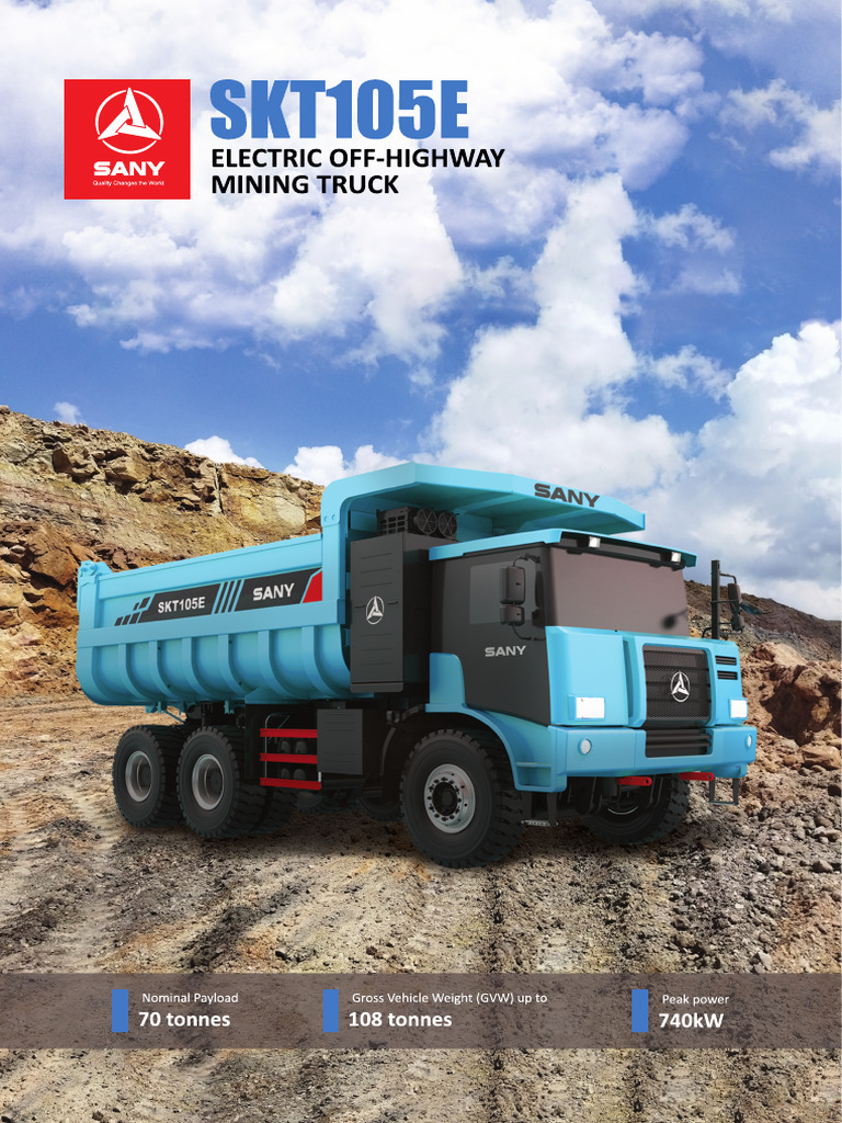 85 SKT105E Off Highway Mining Truck Brochure | PDF