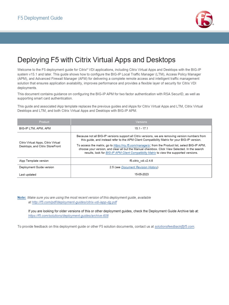 F5 APM Client Compatibility Guide | PDF | Active Directory | Proxy Server