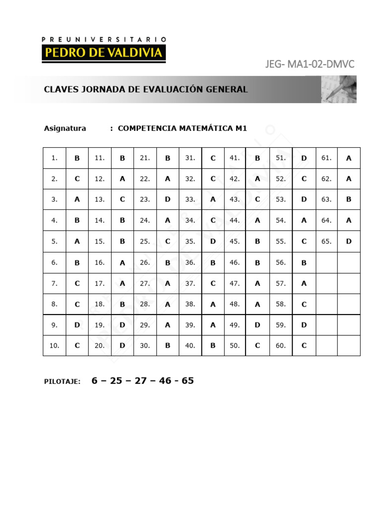 Pauta Jeg Ma1 02 DMVC | PDF