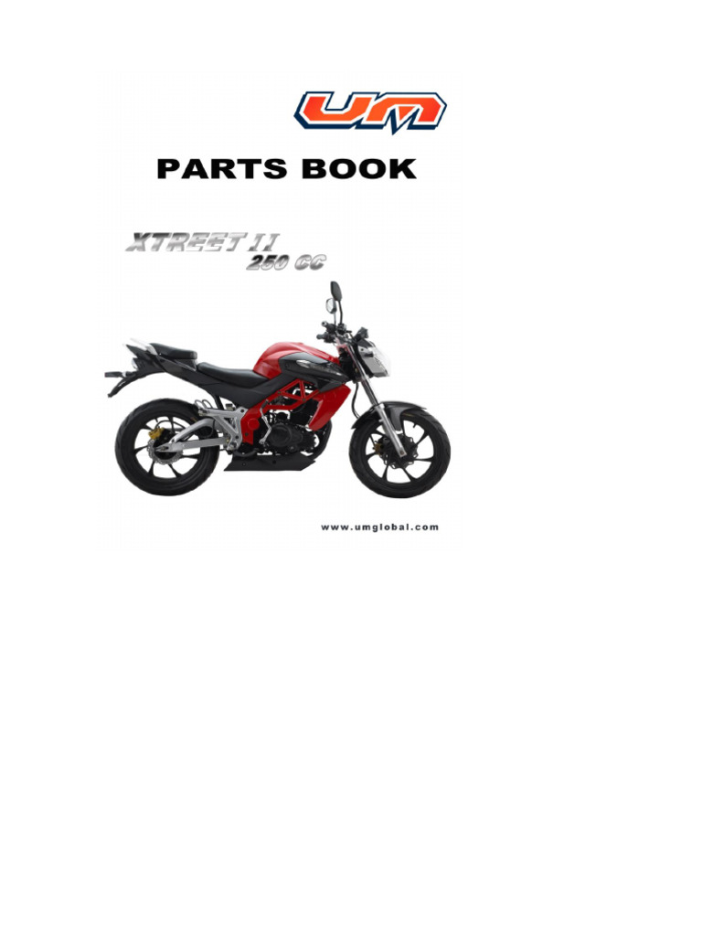 UM Xtreet 230/250 Parts List | PDF | Piston | Clutch