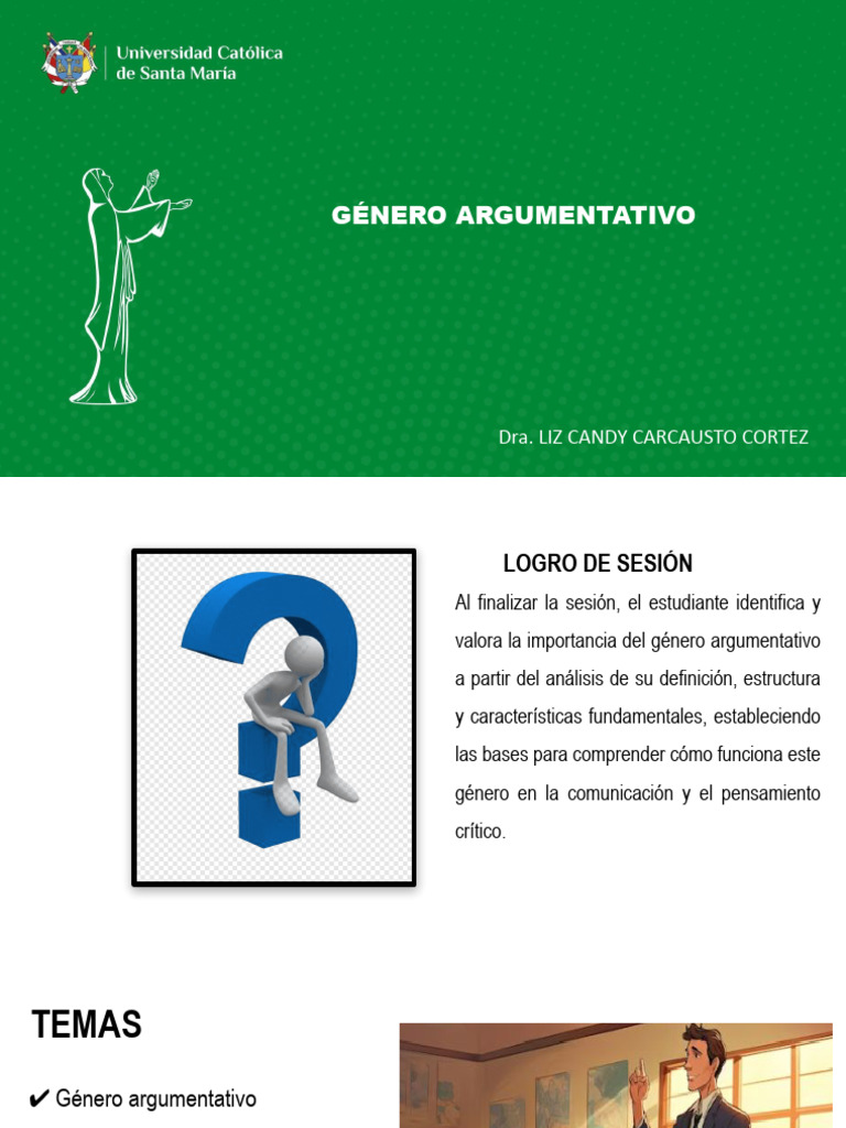 1. Género Argumentativo _ Definición y Características _ Semestre Impar 2024.Pptx (1) | PDF ...