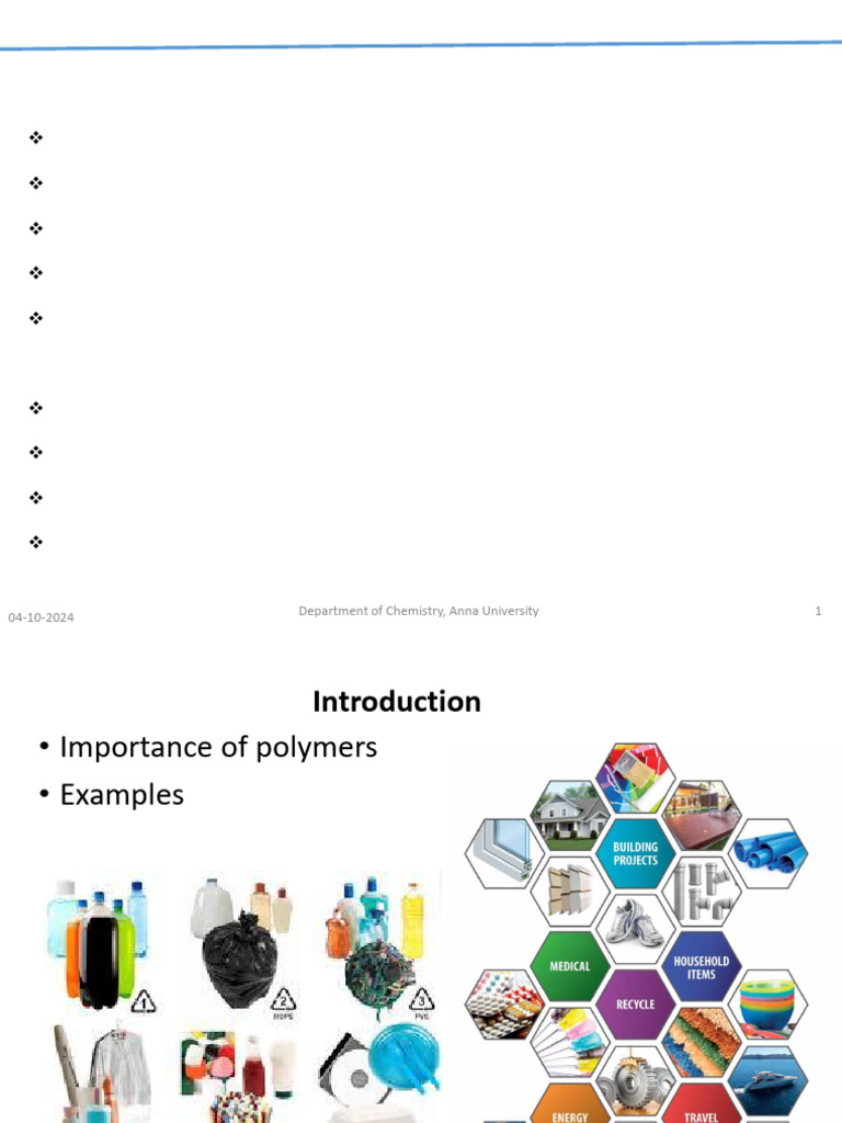 Polymer Chemsitry Final | PDF | Polymers | Polymerization