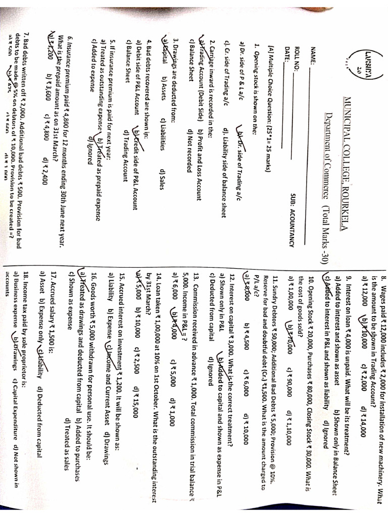 Act Answer Keys | PDF