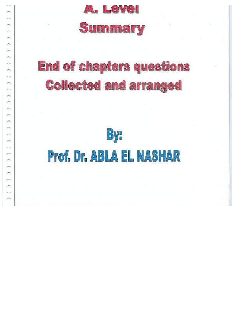 A.2. End of CH Questions | PDF