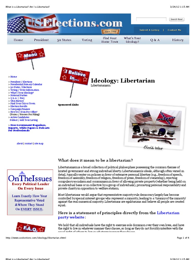 Understanding Libertarian Ideology | PDF | Libertarianism | Liberty