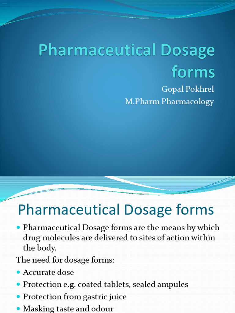 Pharmaceutical Dosage Forms | PDF | Topical Medication | Tablet (Pharmacy)
