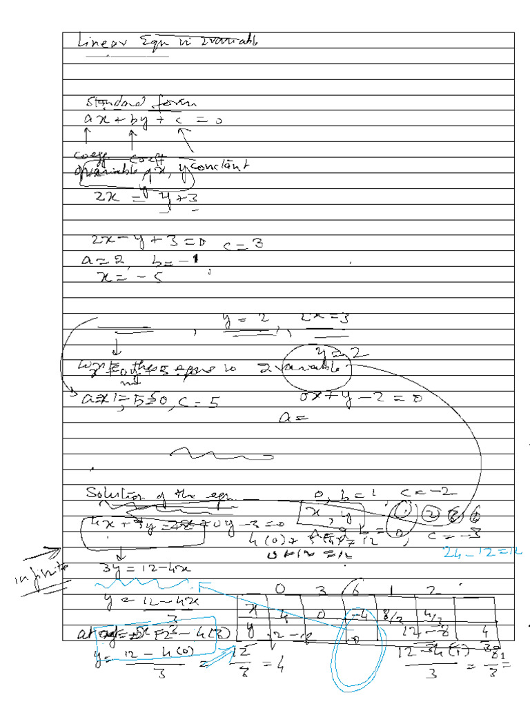 9 Linear Eqn | PDF