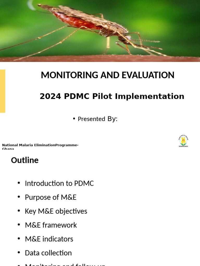 M&e It PPT PDMC Final 2 10 | PDF | Malaria | Clinical Medicine
